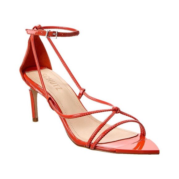 SCHUTZ | Shoes | Schutz Pamella Mid Heel Patent Sandal | Poshmark